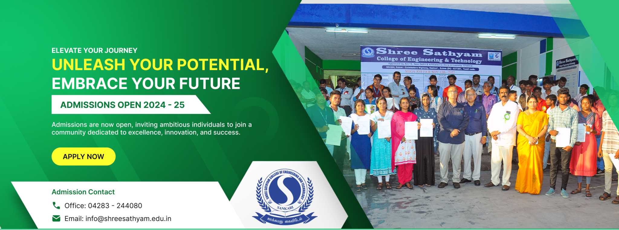 UG – Programmes – Shree Sathyam College of Engineering and Technology ...